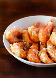 Steamed Garlic Prawns